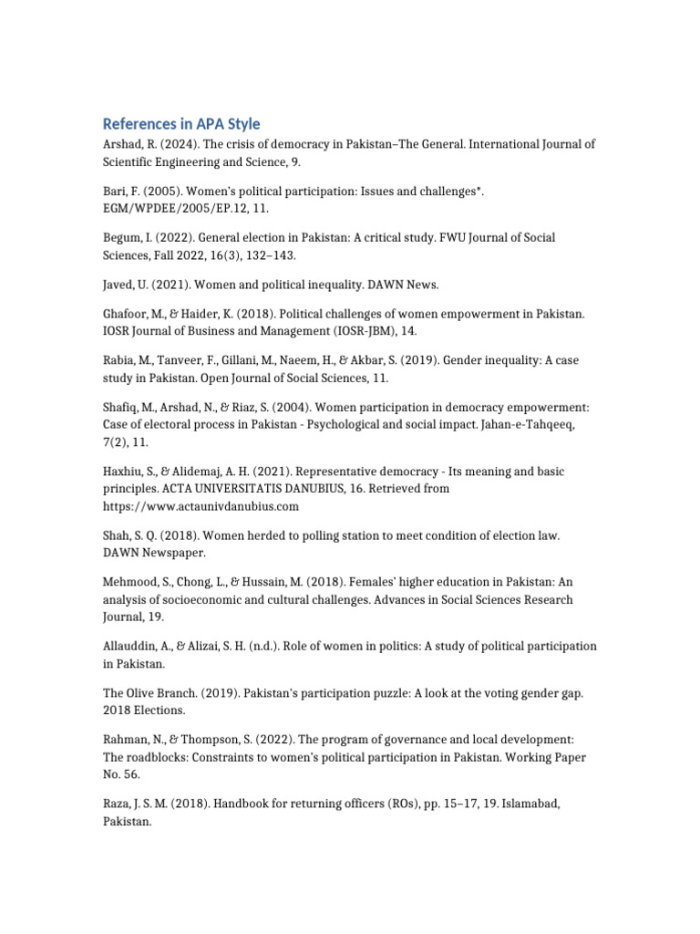 References_APA_Style | PDF | Government