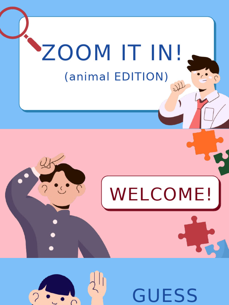 Animal Zoom Picture Game PPT | PDF