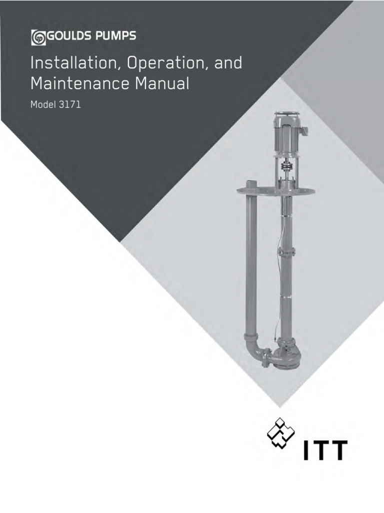 Goulds 3171 Vertical | PDF | Pump | Personal Protective Equipment