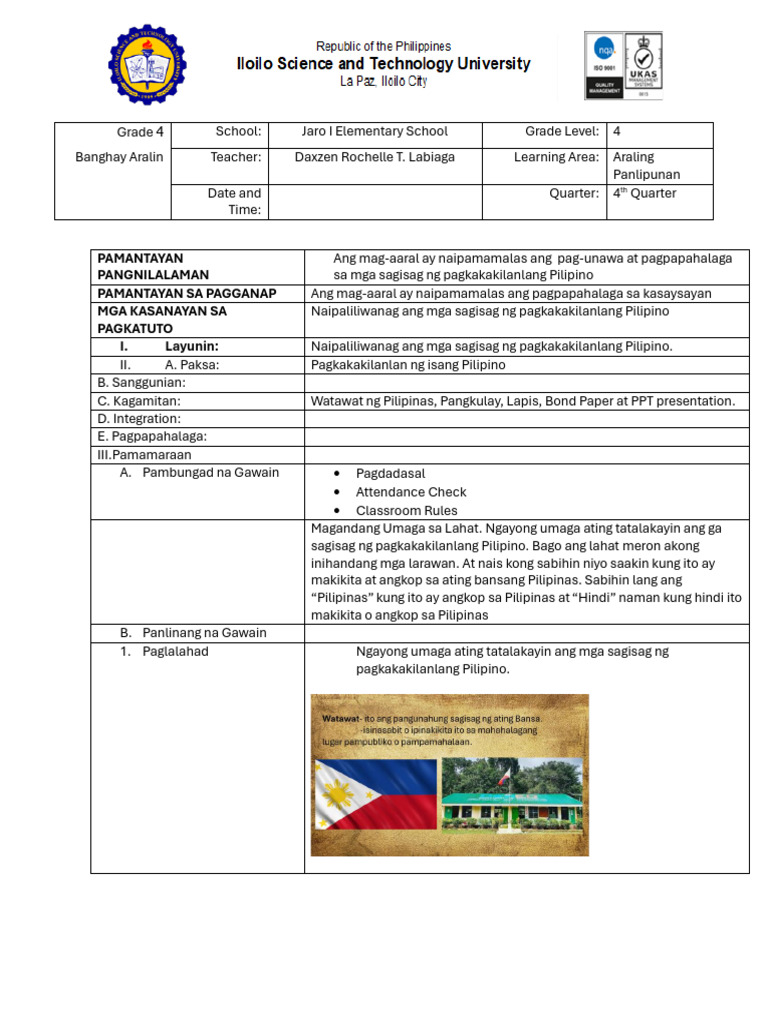 AP Lesson Plan g4 | PDF