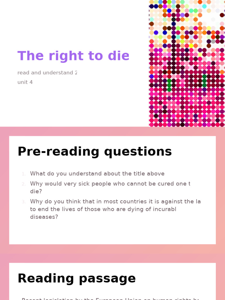 Understanding the Right to Die Debate | PDF