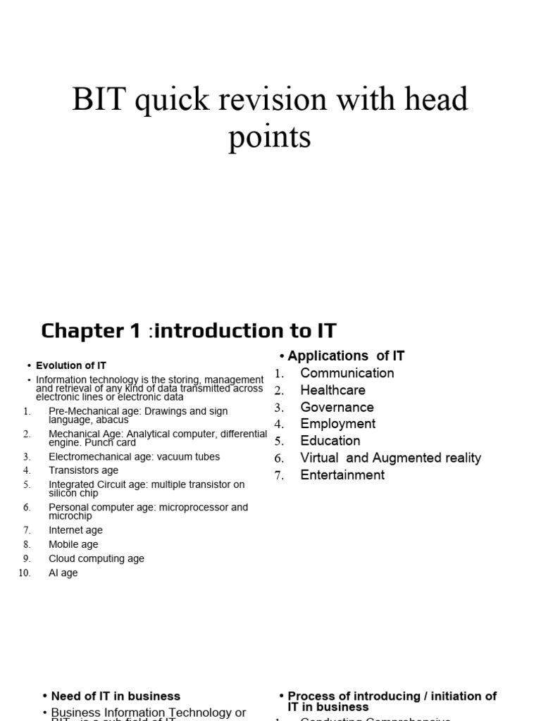 IT and E-Business Overview Guide | PDF | E Commerce | Information ...