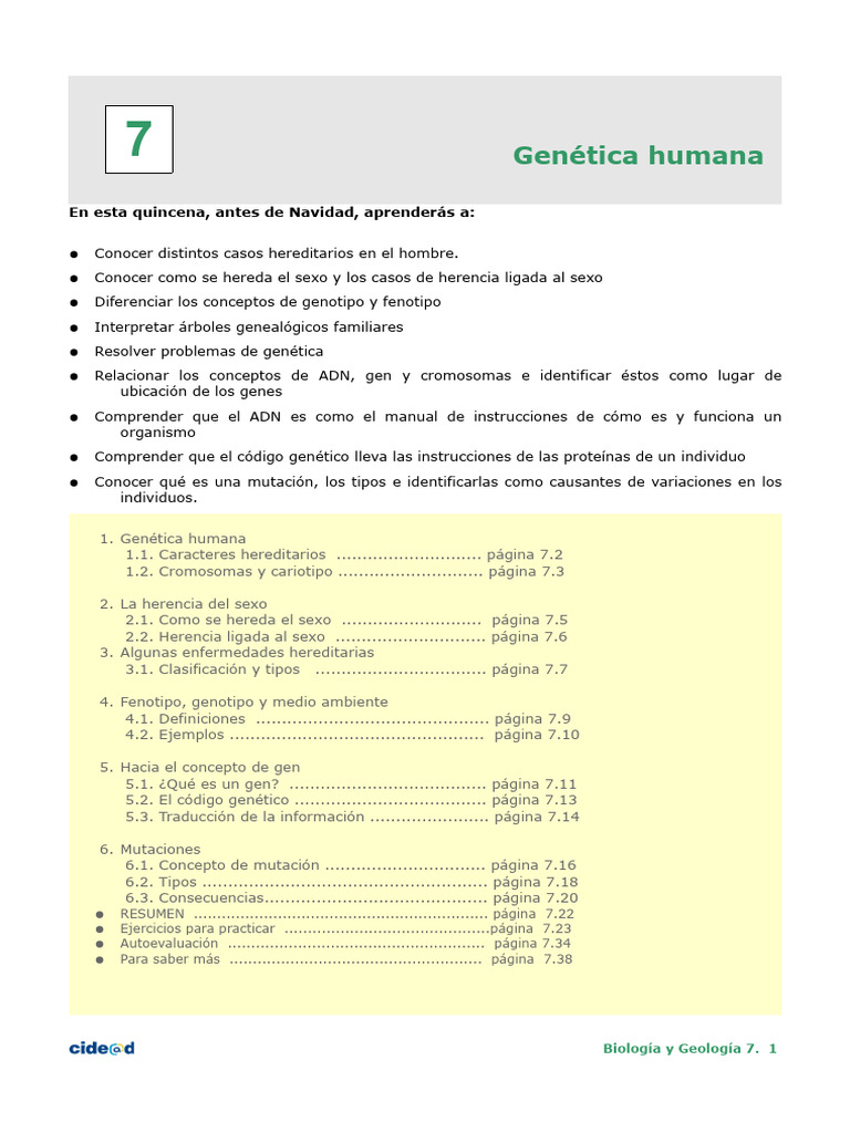 Fundamentos de Genética Humana | PDF | Dominancia (Genética) | Mutación