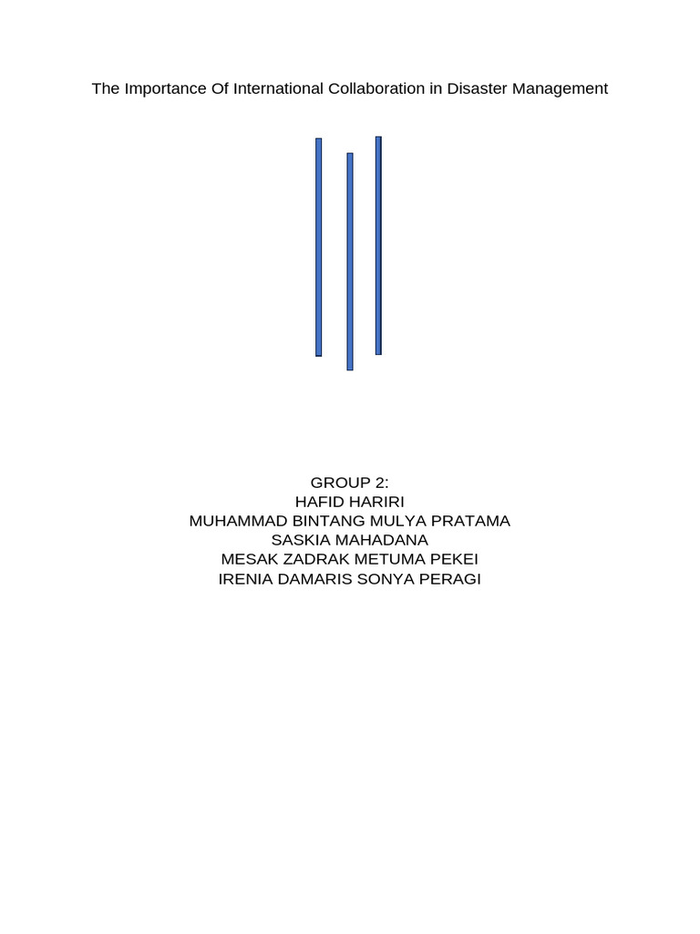 The Importance of International Collaboration in Disaster | PDF ...