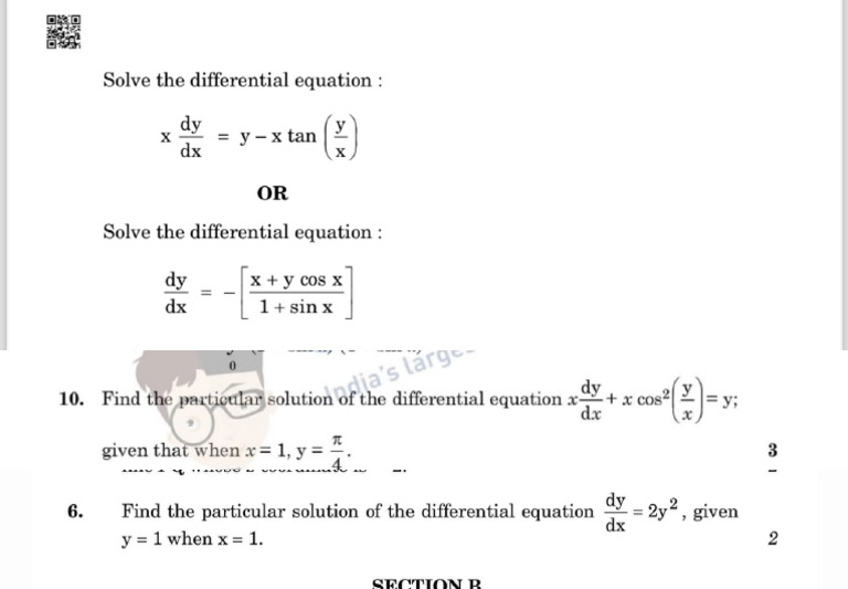 Guess Questions Differential Equations | PDF