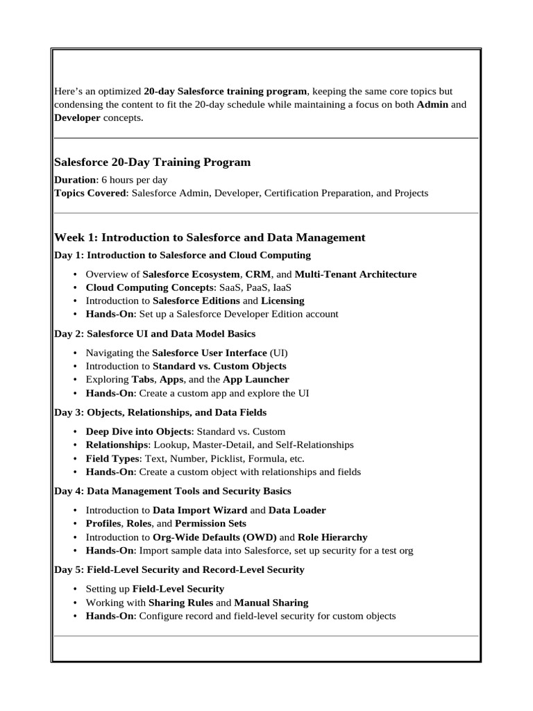 Salesforce - ToC | PDF | Automation | User Interface