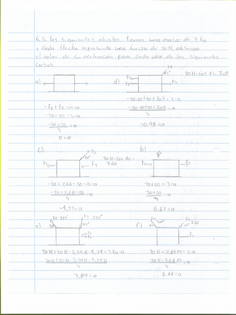 Consigna Fuerzas Resolución Pag 5 | PDF