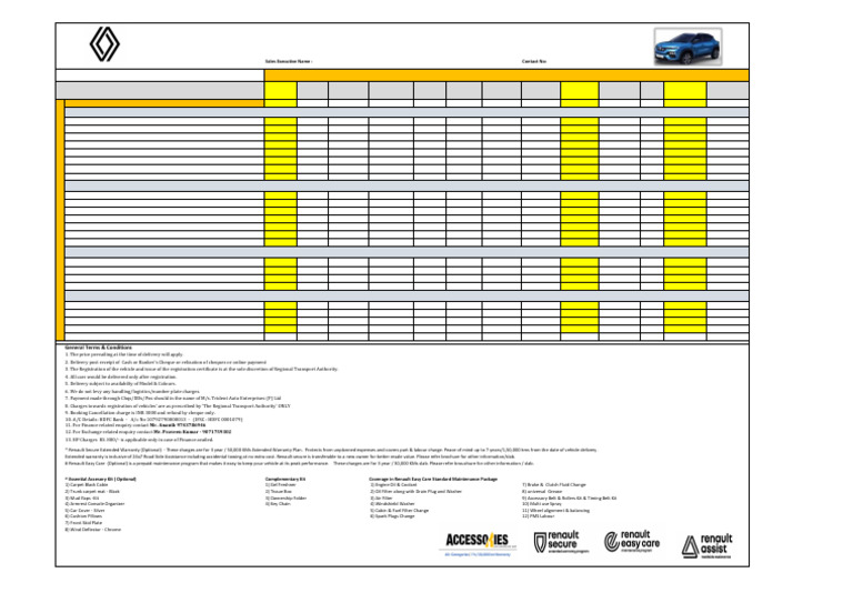 KIGER Price List Wef 16.09.2024 | PDF | Automotive Technologies | Motor ...