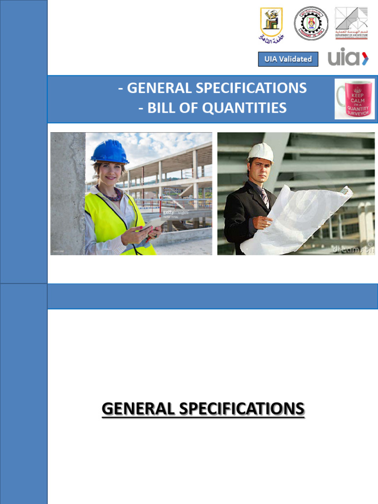 4th Year Architecture - Project Specs, BOQ, Estimation, Budgeting and ...