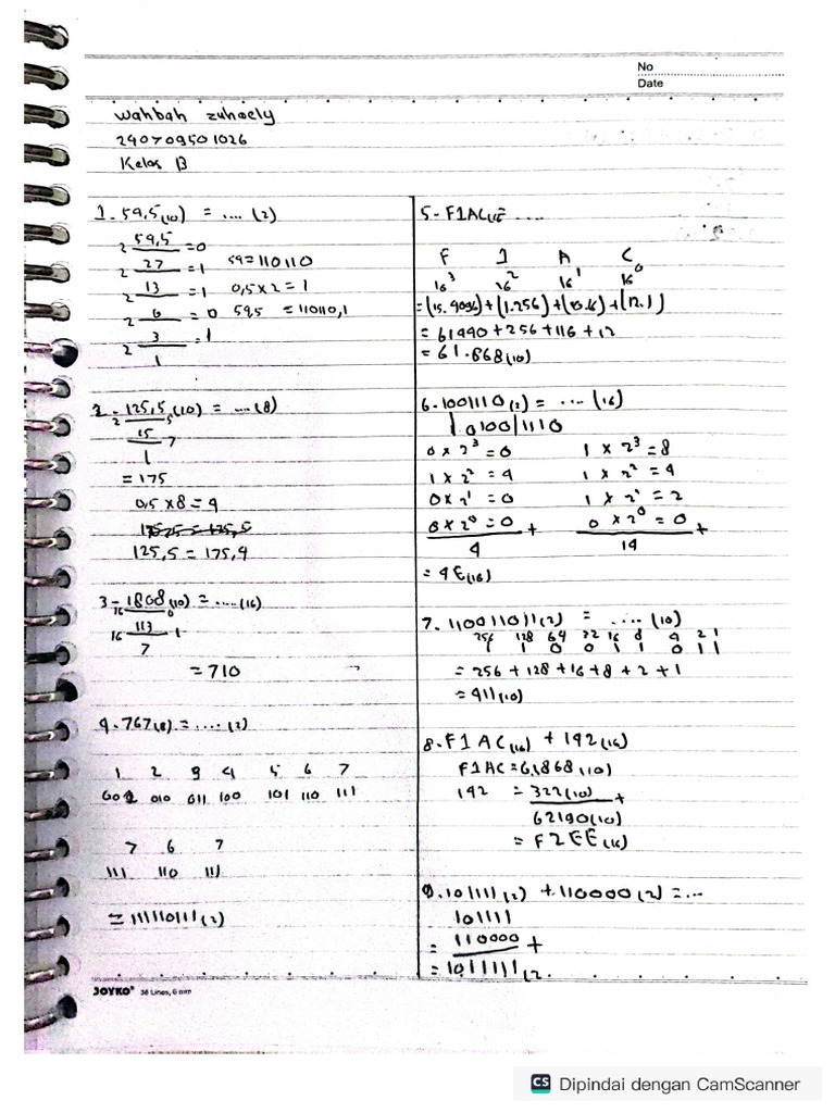 tugas biner,Octa,hexa | PDF