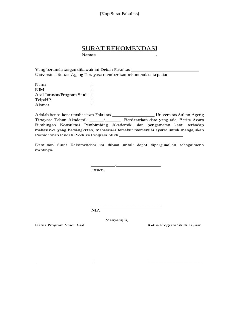 REKOMENDASI_DEKAN_FAKULTAS | PDF