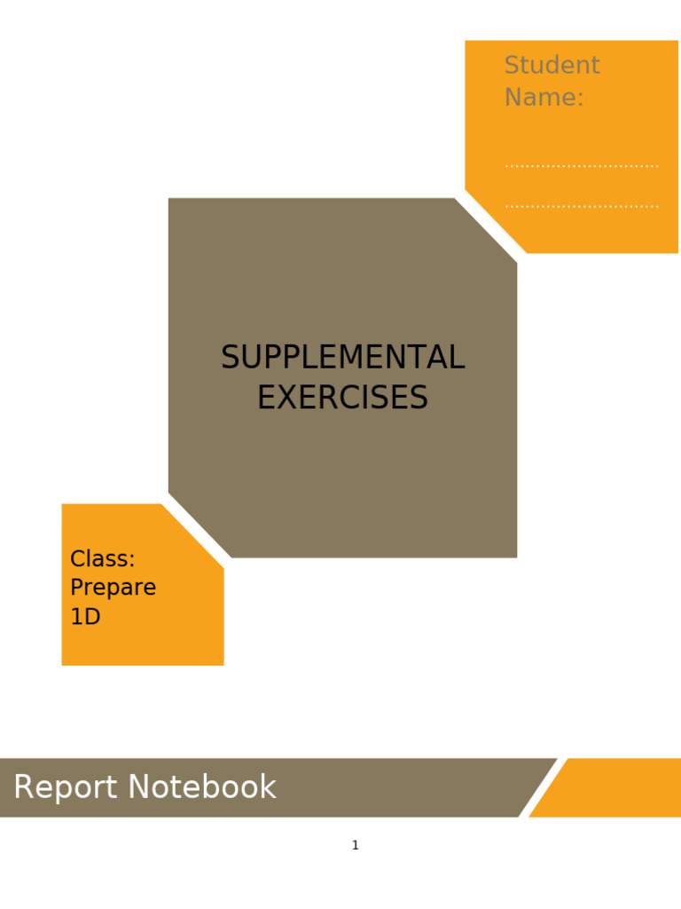 Bai Tap Bo Sung Prepeare 1d | PDF