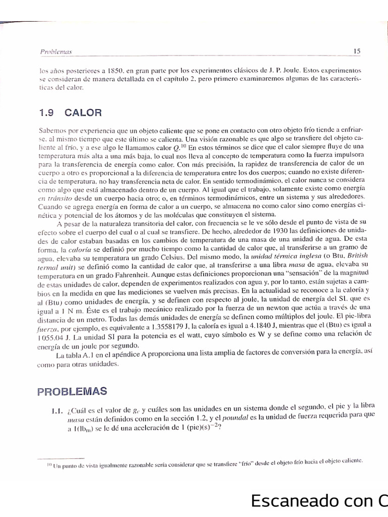 Tema Leyes de la Termodinámica y Calor | PDF