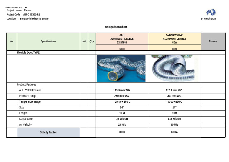 Flexible Comparison Sheet | PDF
