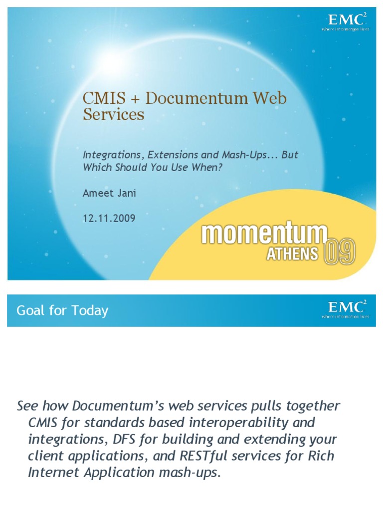 Cmis DFS | PDF | Web Service | Application Programming Interface