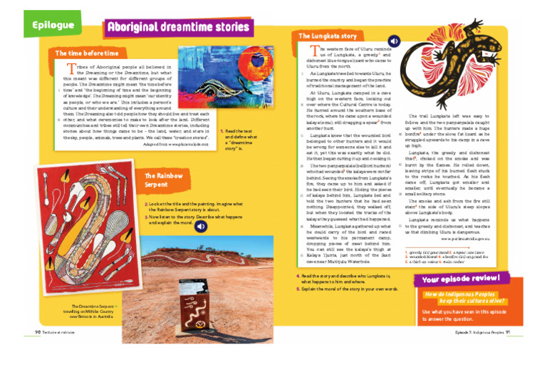 Aboriginal Dreamtime Stories Explained | PDF