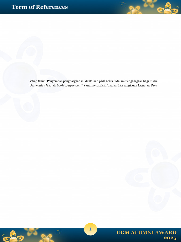 ToR UGM Alumni Awards 2025_fix | PDF