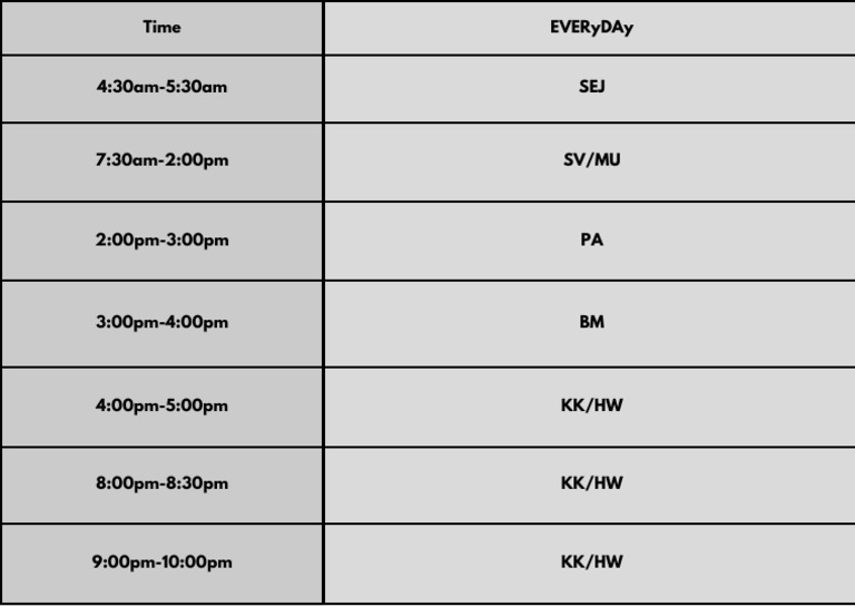 Grey & White Minimal Class Schedule.pdf | PDF