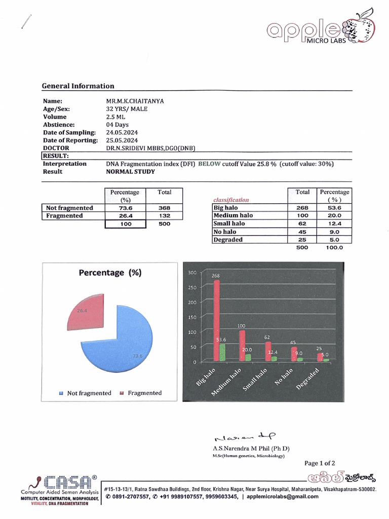 Dna Fragmentation Report | PDF