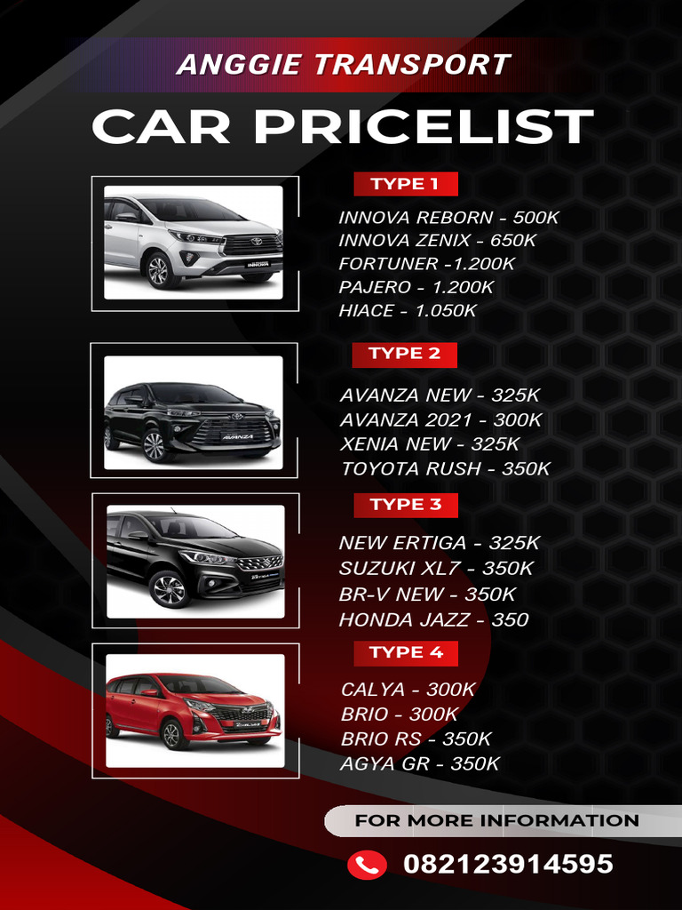 Red and Black Modern Car Pricelist Instagram Story - 20250314 - 152022 ...