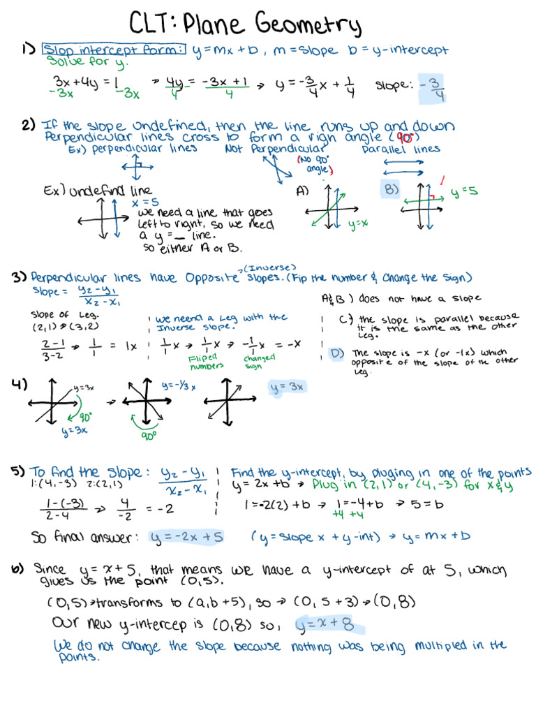 CLT Plane Geometry | PDF