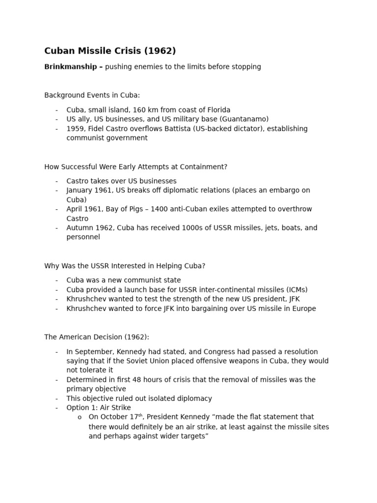0212 - Cuban Missile Crisis | PDF | Cuban Missile Crisis | John F. Kennedy