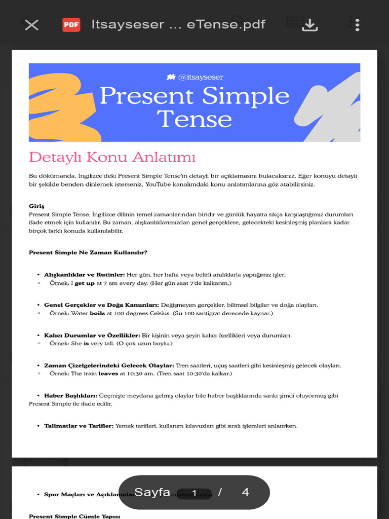 Present Simple - Google Drive | PDF