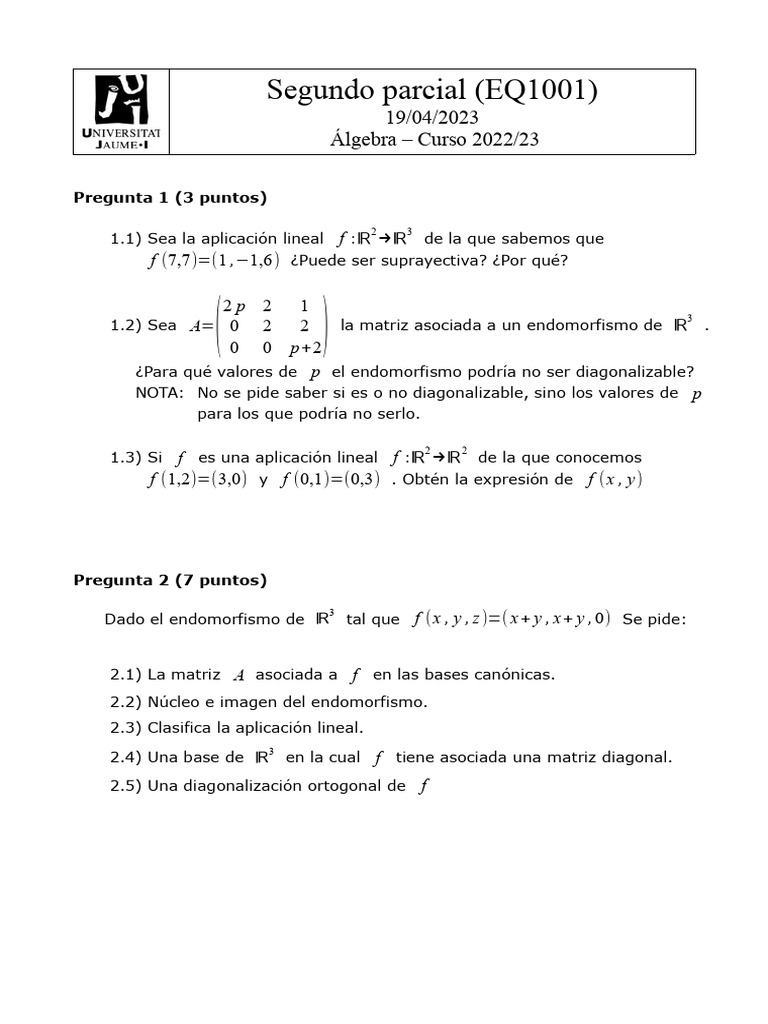 Parcial2 2022 - 23 | PDF