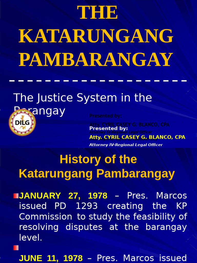 Katarungang Pambarangay Revised and Updated June 2019 | PDF | Mediation ...