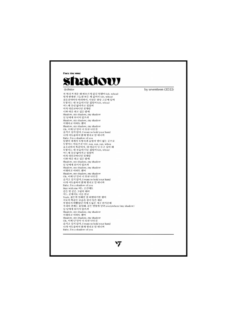 SVT Shadow Lyrics | PDF
