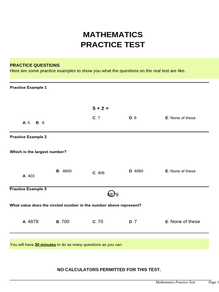 Mathspractice | PDF | Mathematics