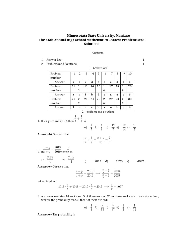 math-contest-2019-solution | PDF | Circle | Triangle