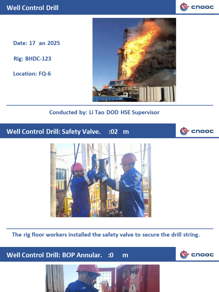 Bhdc 123 Well Control Drill Summary Pdf