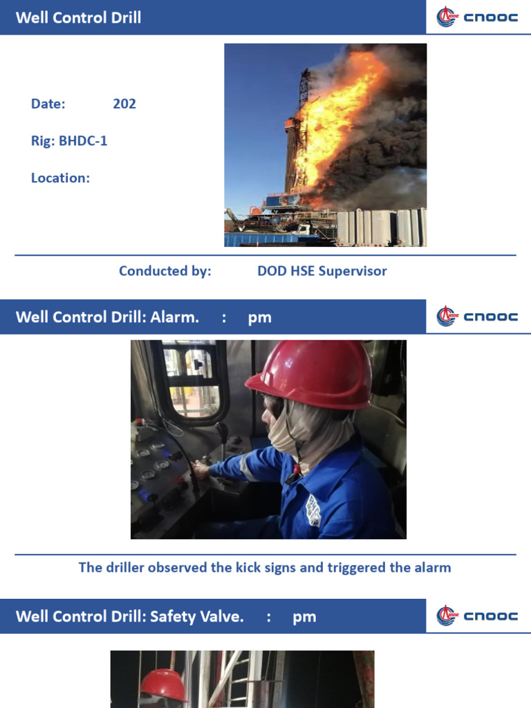 Well Control Drill For BHDC-123 (FQ-6) 27 Jan 2025 | PDF
