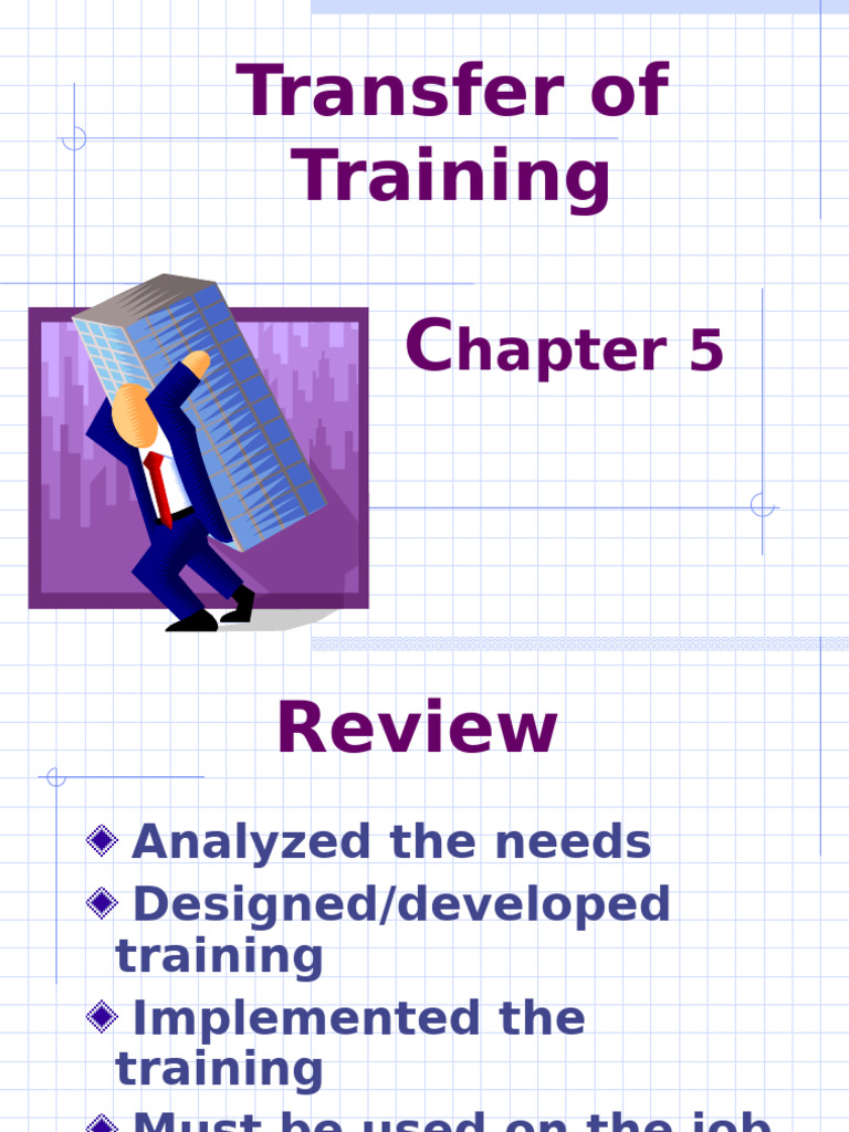 Enhancing Transfer of Training in HRM | PDF | Psychology | Behavioural ...
