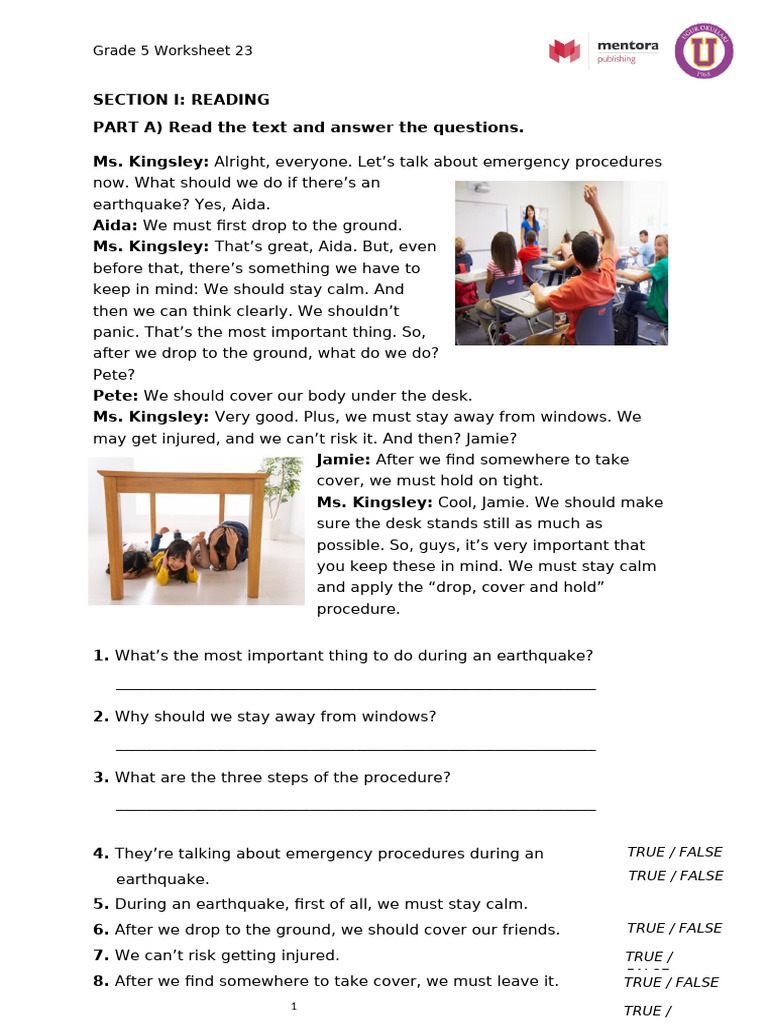 Grade 5 Weekend Worksheet 23 | PDF