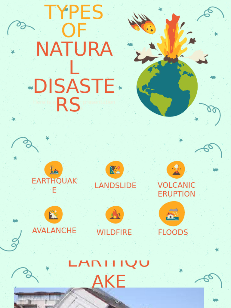 Grade 5.types of Natural Disasters | PDF