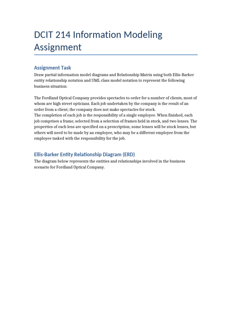 DCIT 214 Assignment | PDF