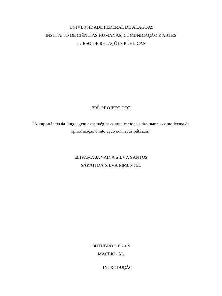 Sarah Elisa Mavis To Call Ou | PDF | Comunicação | Redes sociais