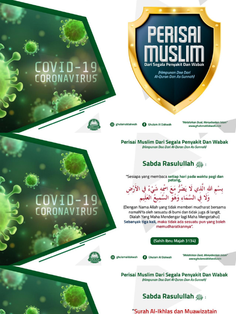 Perisai Muslim Dari Wabak & Penyakit | PDF