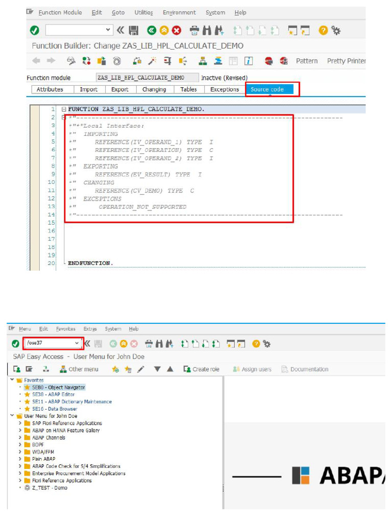 Function Module in Abap Sap | PDF