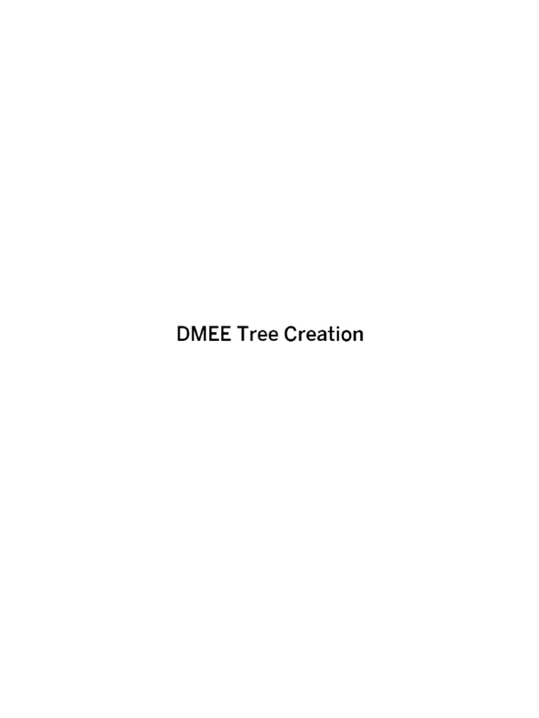Dme Tree Creation | PDF