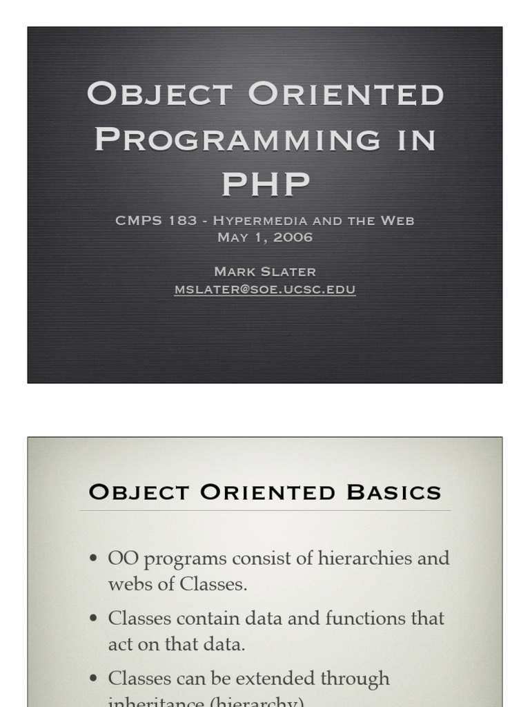 CMPS 183 - Hypermedia and The Web | PDF | Class (Computer Programming) | Programming