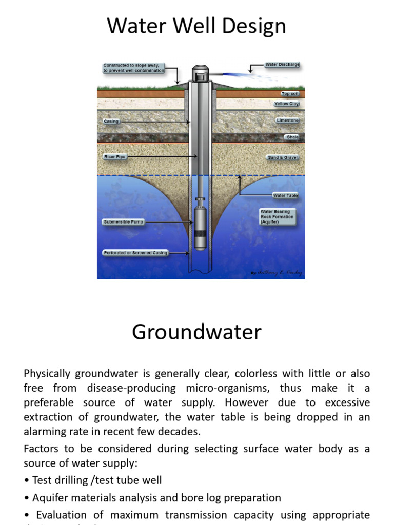 29 May 2023 Water Well Design | PDF | Groundwater | Aquifer