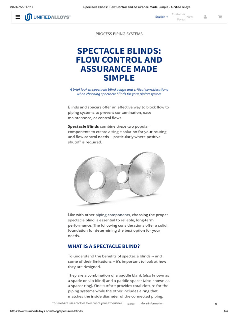 Spectacle Blinds in Piping Systems | PDF | Pipe (Fluid Conveyance ...