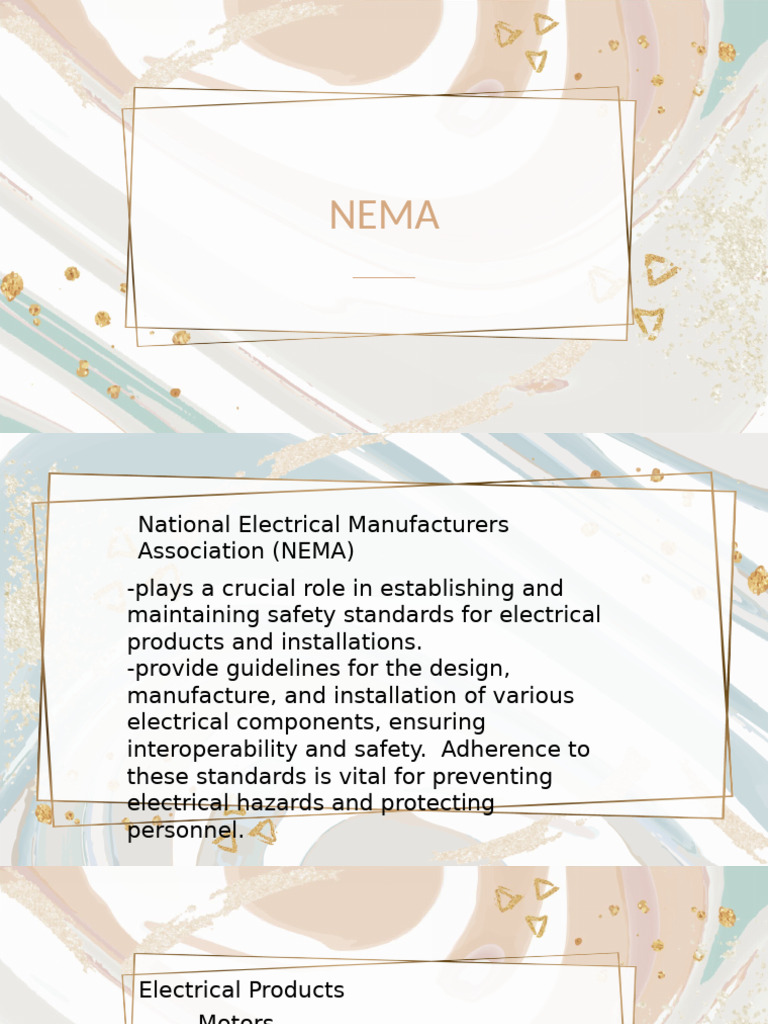 NEMA Standards for Electrical Safety | PDF | Switch | Electric Motor