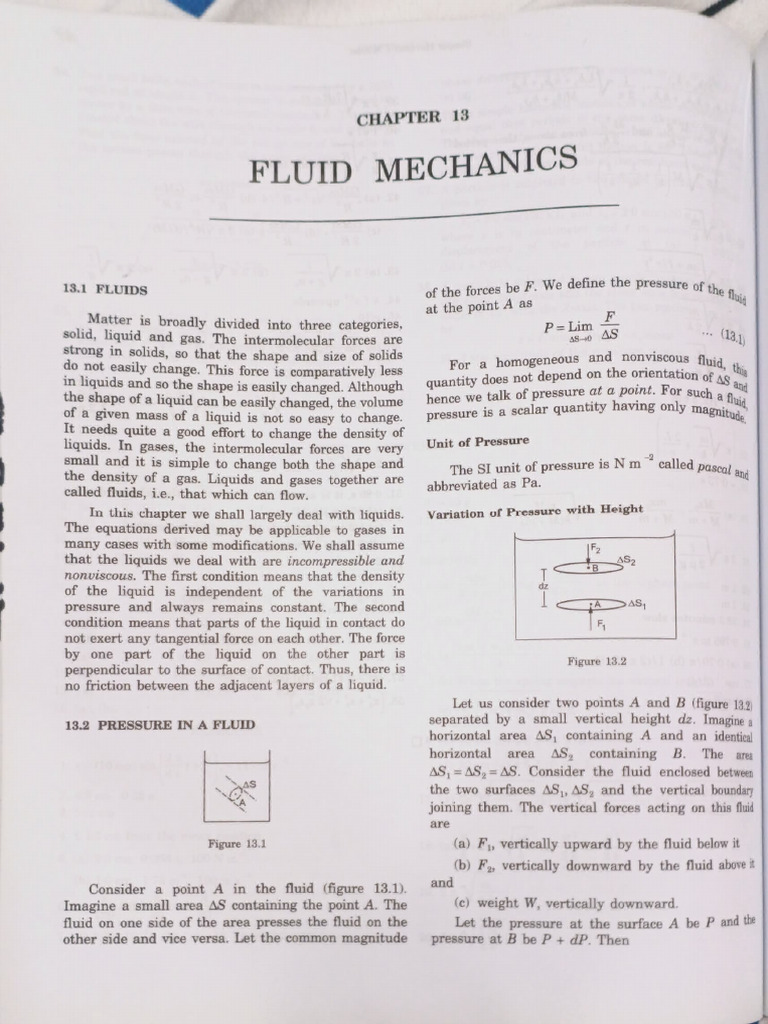 Fluid Mechanics HC Verma | PDF | Buoyancy | Pressure