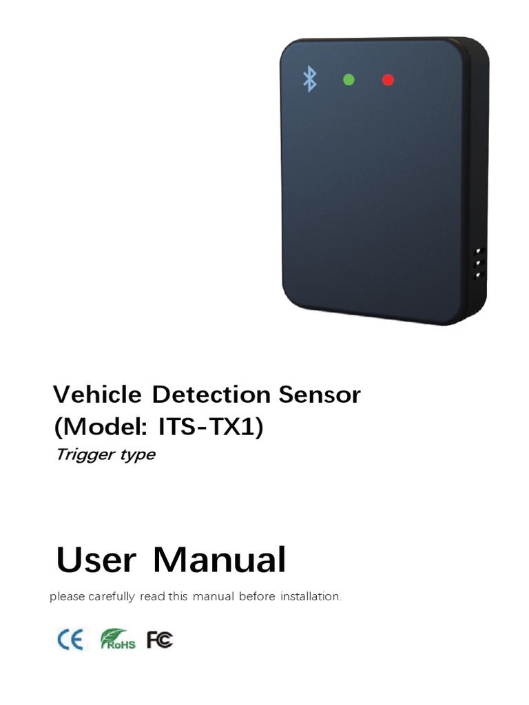 Microbrain ITS-TX1 Barrier Gate Opener Trigger Radar Installation (User Manual) | PDF | Sensor ...