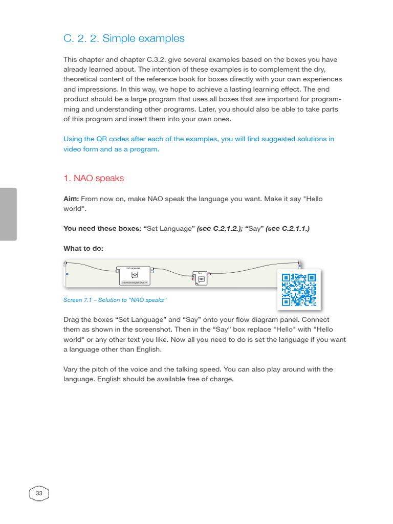 NAO Programming Examples | PDF | Measuring Instrument