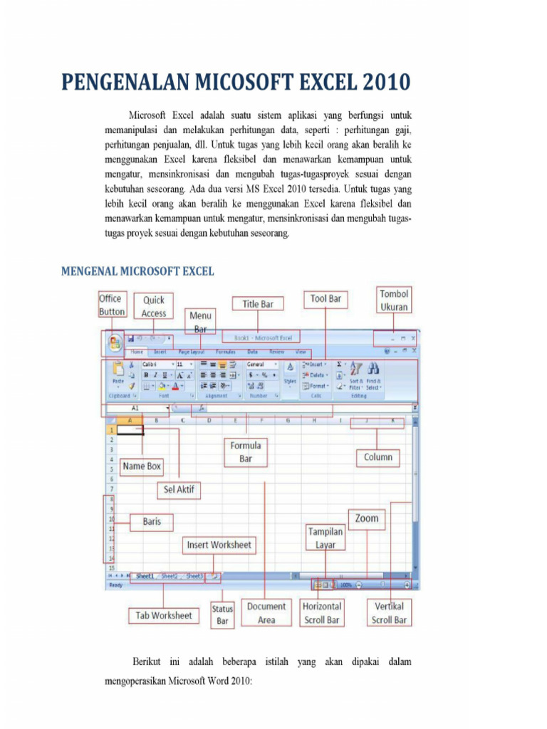 Pertemuan 1 Excel | PDF